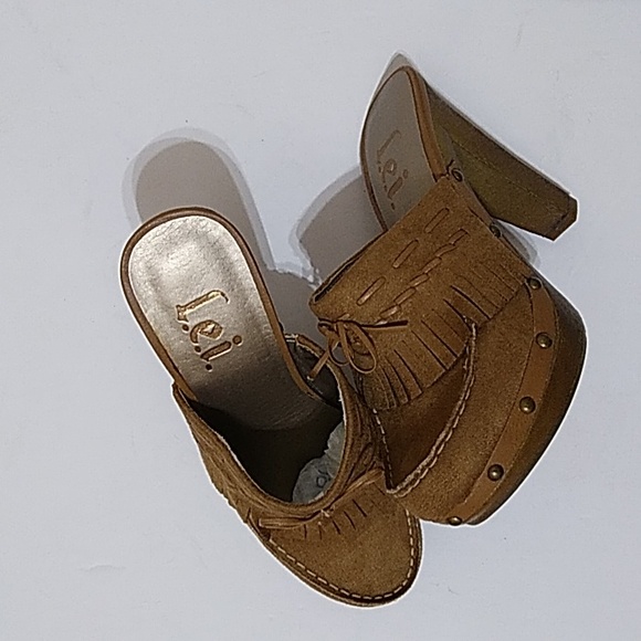 lei | Shoes | Lei Vintage Anetteco Fringe Platform Clog | Poshmark